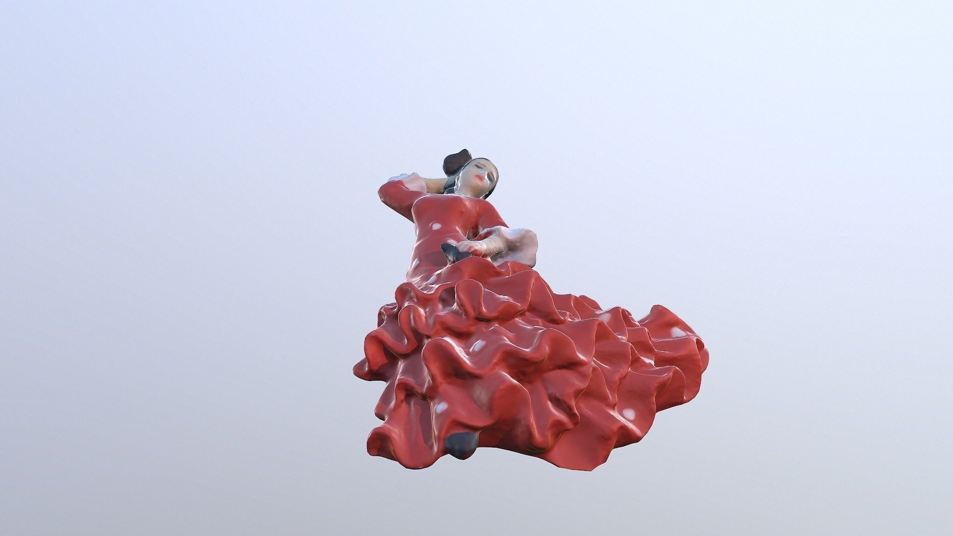 3D model Flamenco dancer Spain magnet souvenir-fridge 3D model VR / AR ...