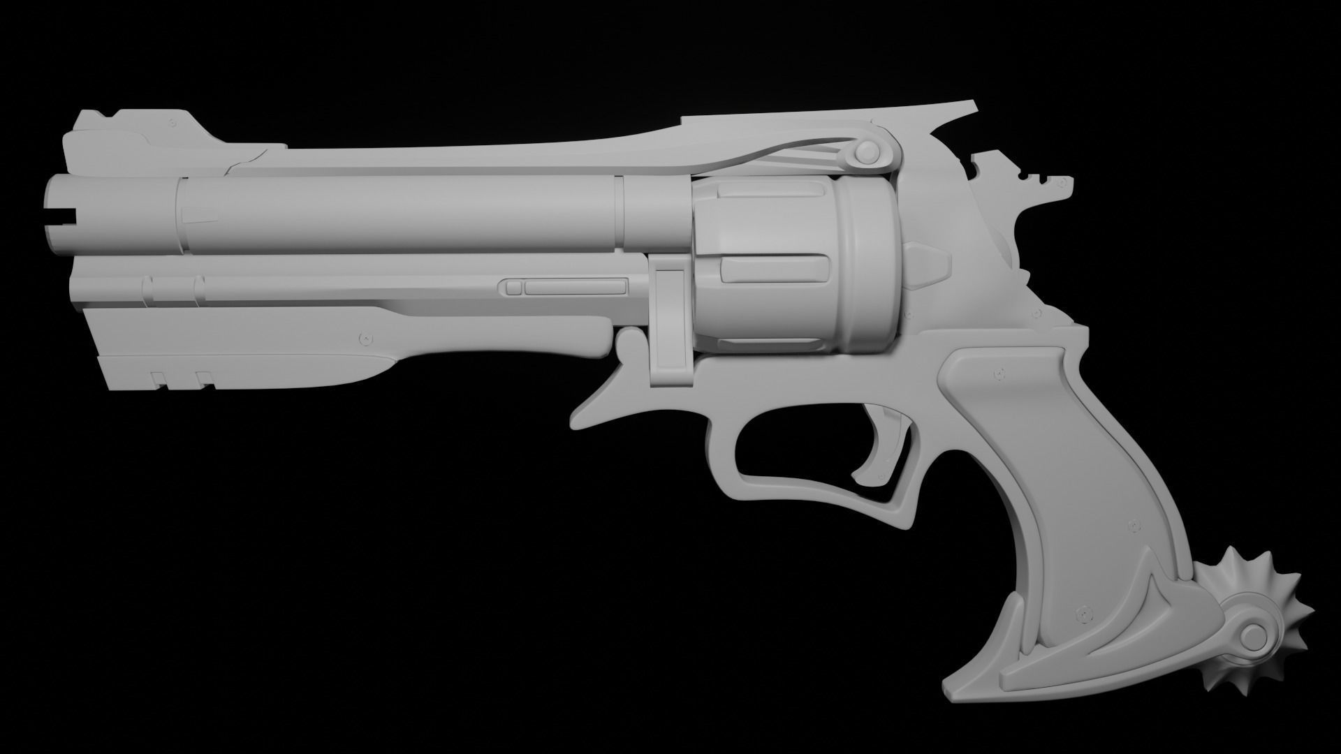 Overwatch McCree Peacekeeper gun 3D free 3D model | CGTrader
