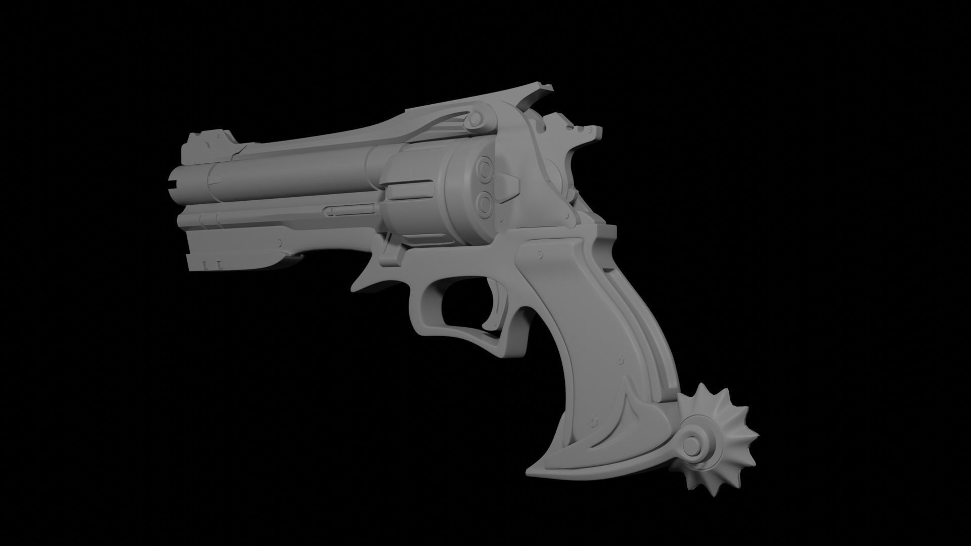 Overwatch McCree Peacekeeper gun 3D free 3D model | CGTrader