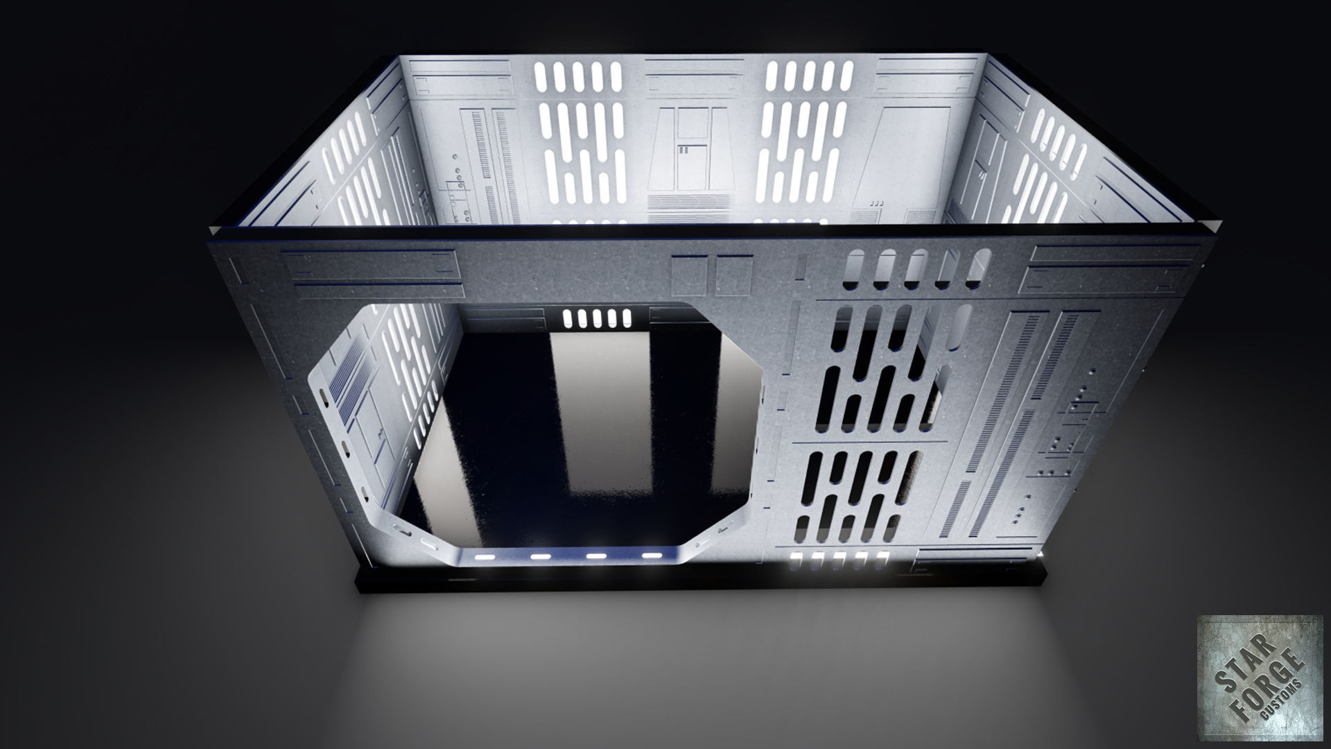 DEATH STAR DIORAMA V2 FOR 6INCH AND 3 75INCH FIGURES 3D model 3D ...