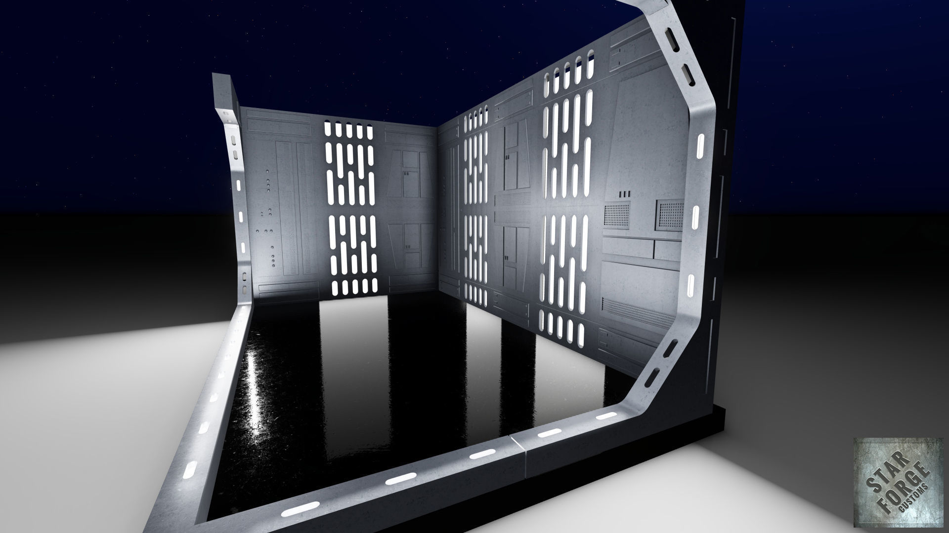 DEATH STAR DIORAMA V2 FOR 6INCH AND 3 75INCH FIGURES 3D model 3D ...