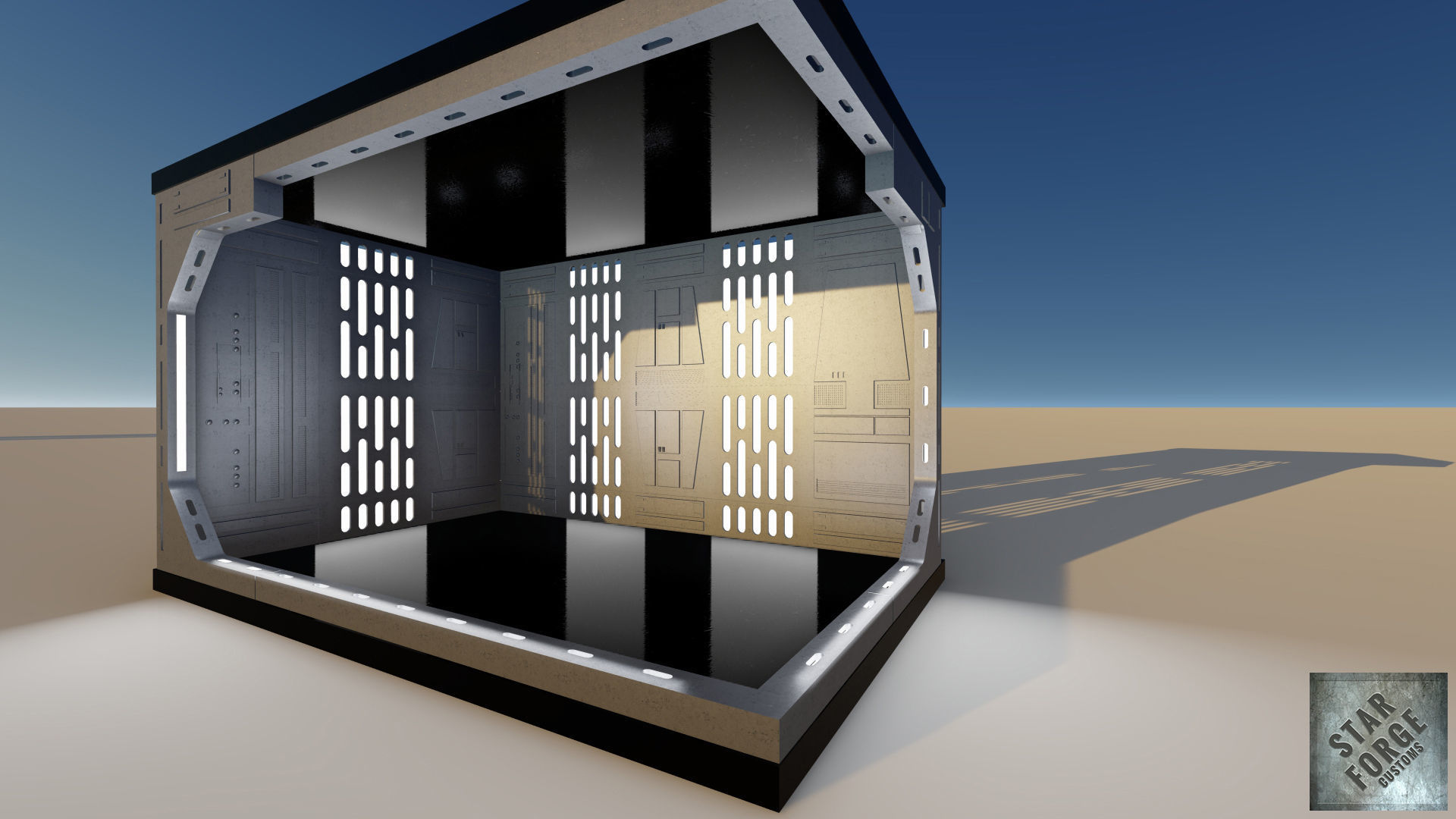 DEATH STAR DIORAMA V2 FOR 6INCH AND 3 75INCH FIGURES 3D model 3D ...