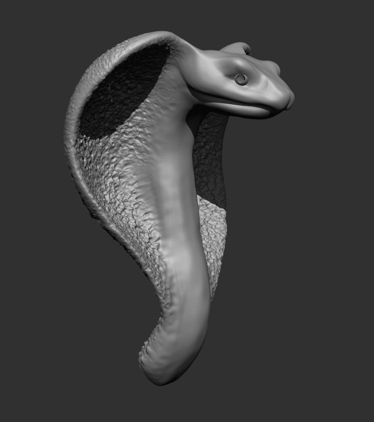 Snake cobra head 3D model 3D printable | CGTrader