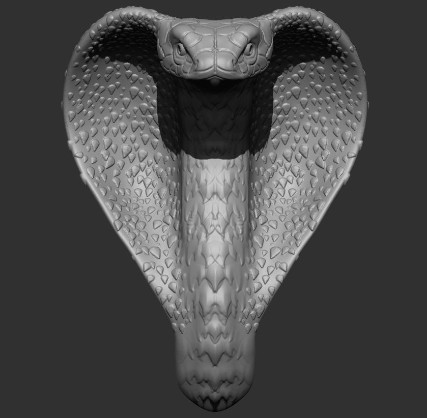 Snake cobra head 3D model 3D printable | CGTrader
