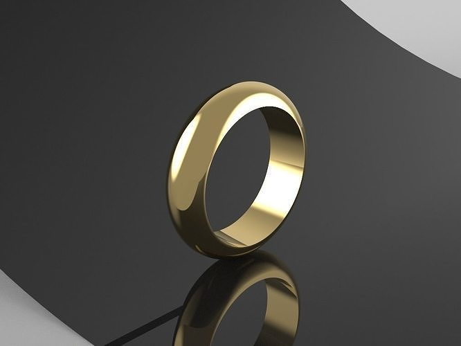 BASIC WEDDING RING free 3D model | CGTrader