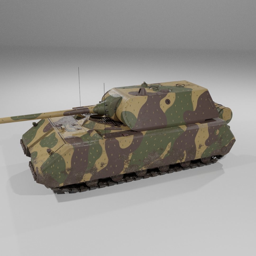 Panzerkampfwagen VIII Maus free 3D model | CGTrader