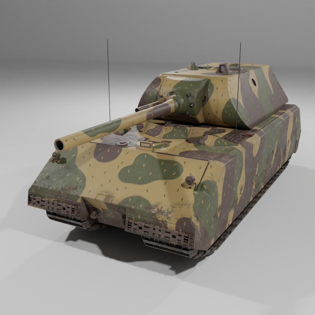 Panzerkampfwagen VIII Maus free 3D model | CGTrader