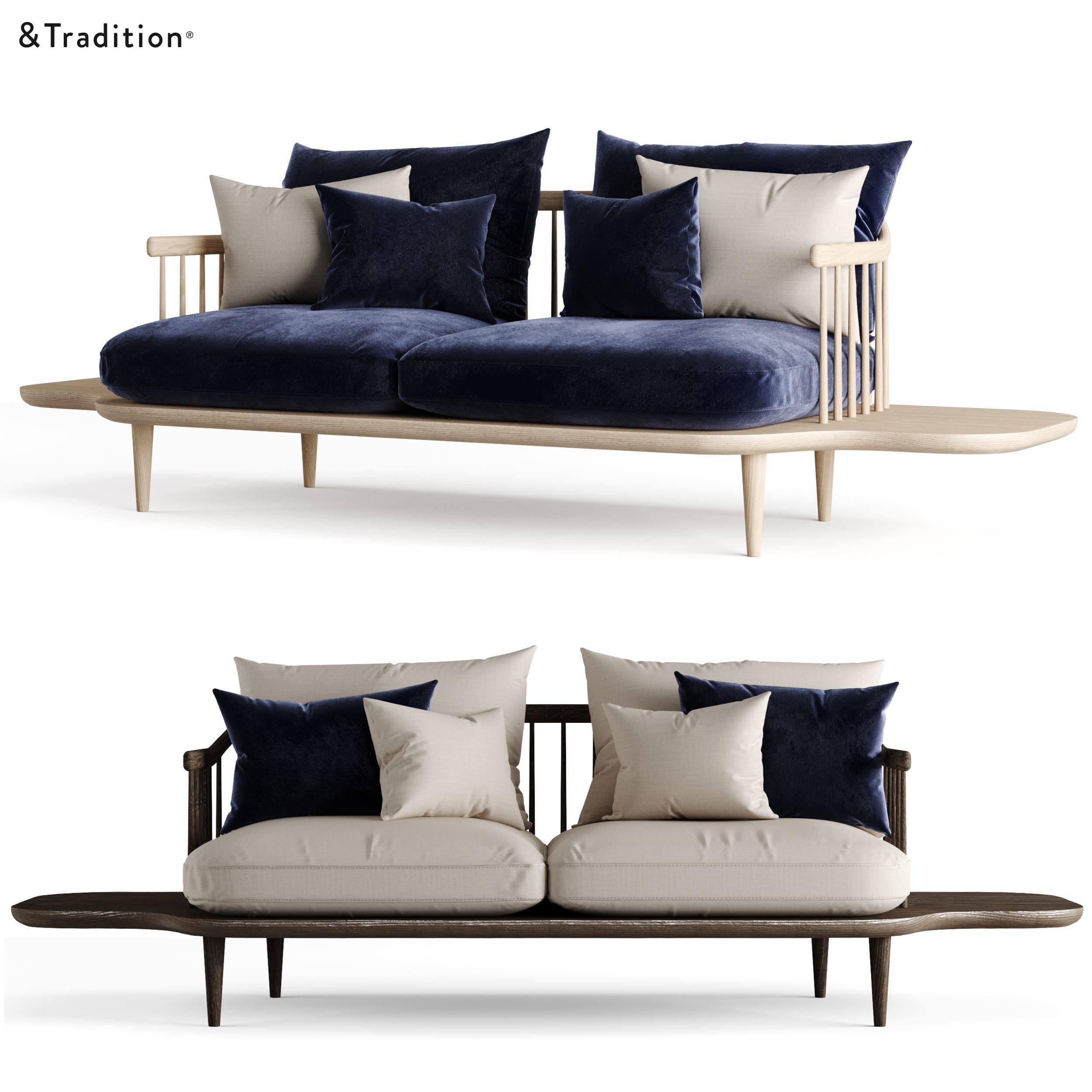 AndTradition - Fly SC03 Lounge Chair by Space Copenhagen 3D model ...