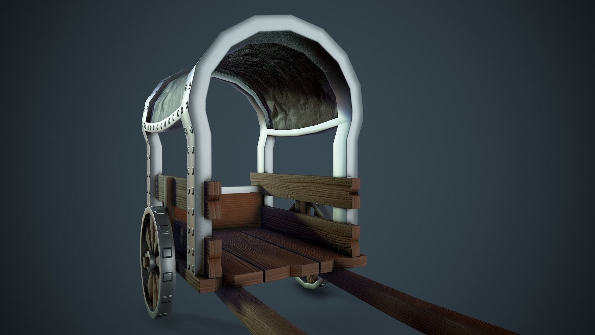 3D model Stylized Cart - Tutorial Included VR / AR / low-poly | CGTrader