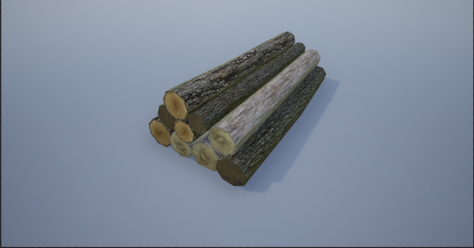 3D model Lowpoly Wood-Log and Log Piles VR / AR / low-poly | CGTrader