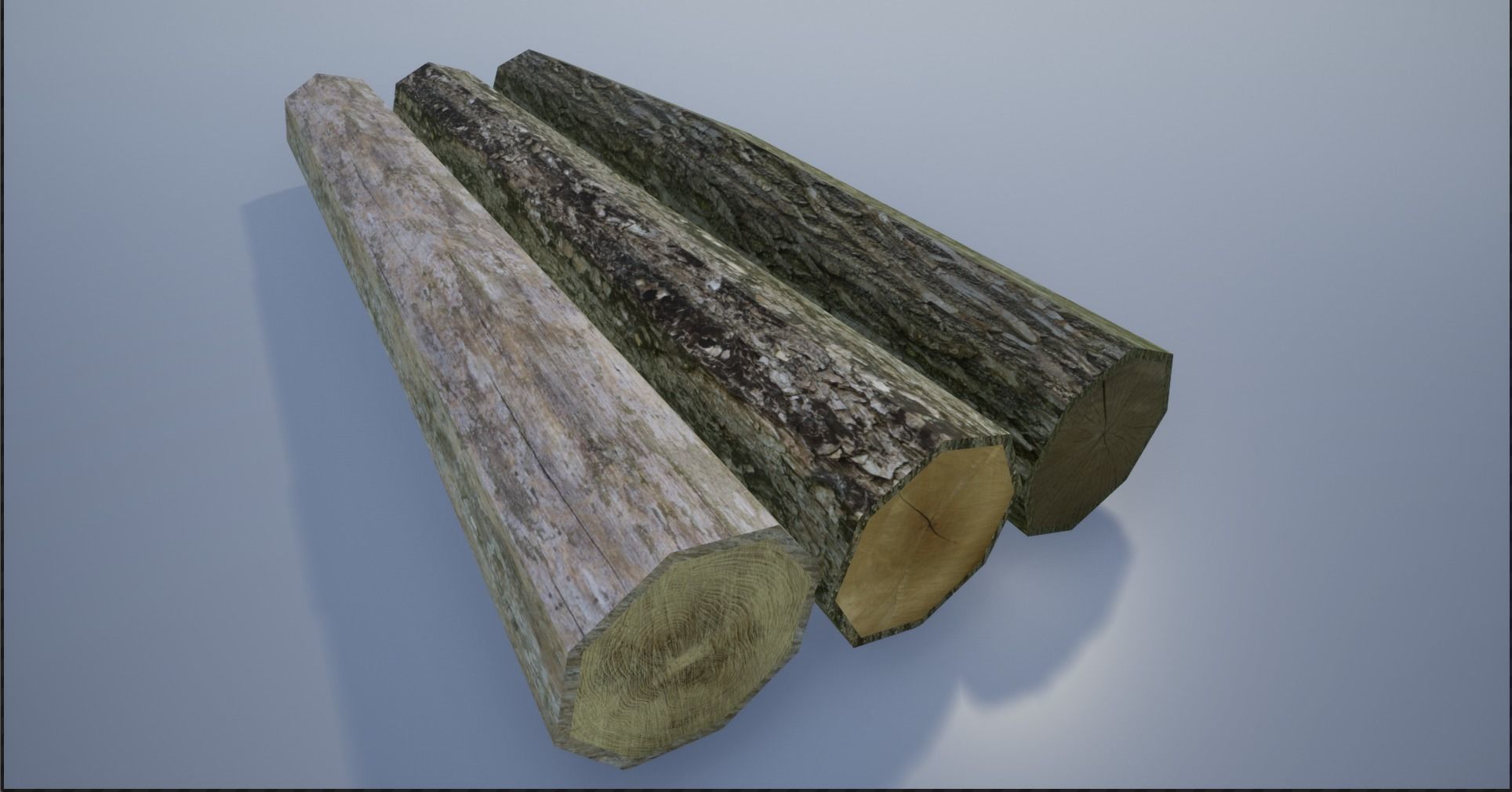 3D model Lowpoly Wood-Log and Log Piles VR / AR / low-poly | CGTrader