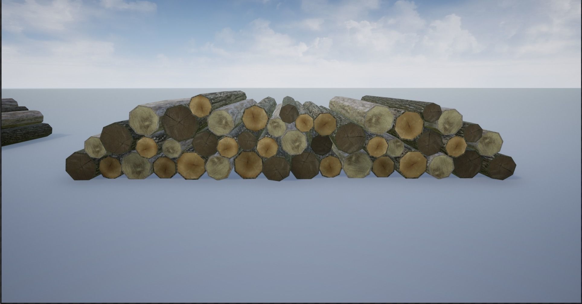 3D model Lowpoly Wood-Log and Log Piles VR / AR / low-poly | CGTrader