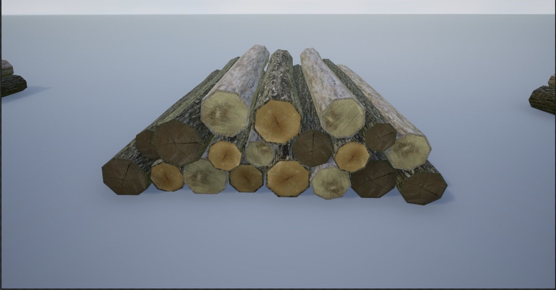 3D model Lowpoly Wood-Log and Log Piles VR / AR / low-poly | CGTrader