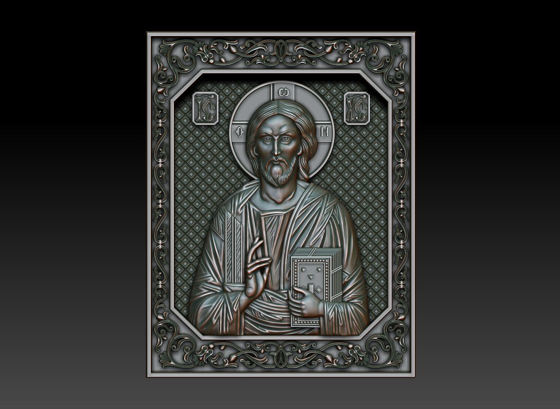 Jesus Christ Icon 3D model | CGTrader