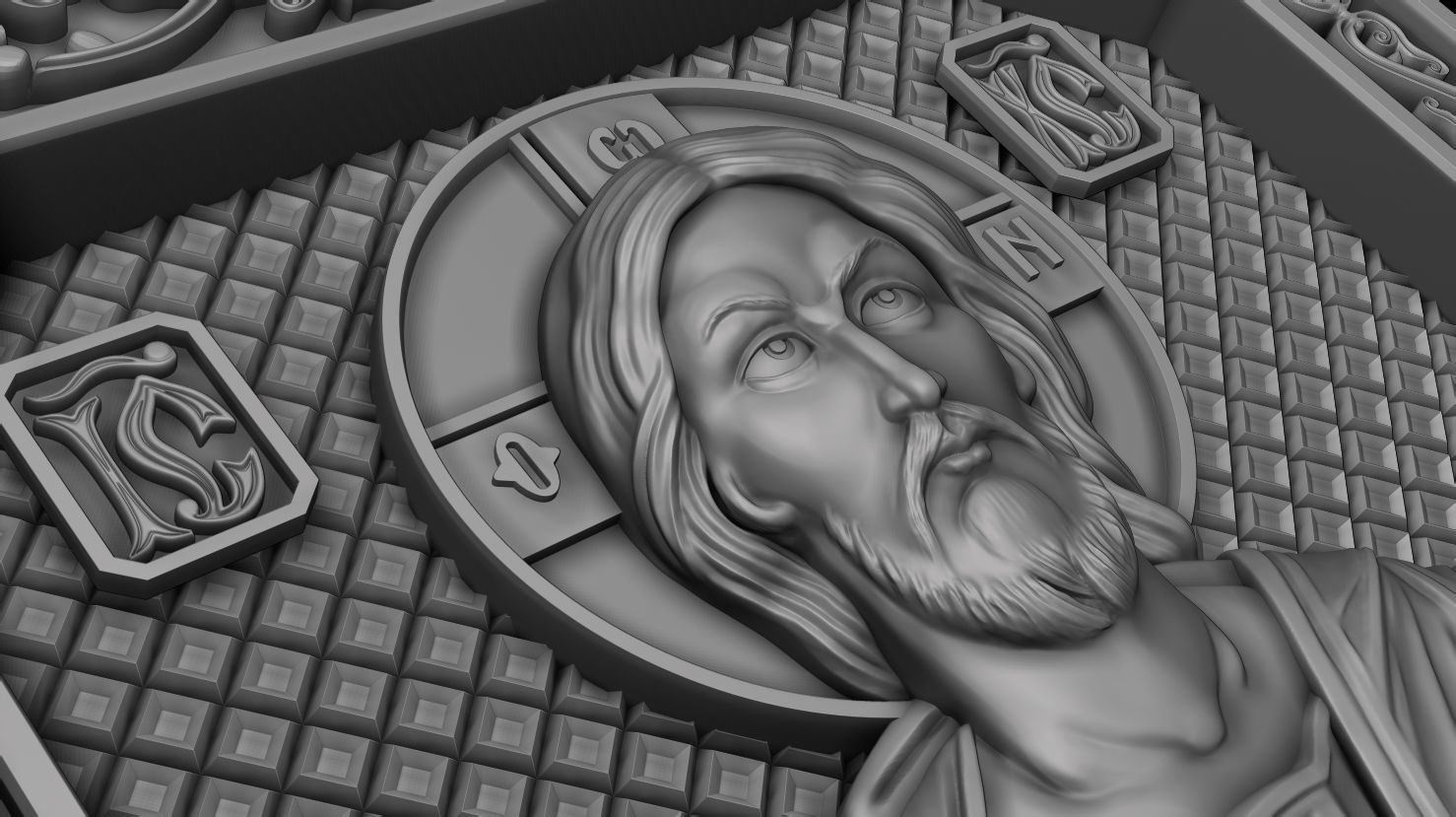 Jesus Christ Icon 3D model | CGTrader