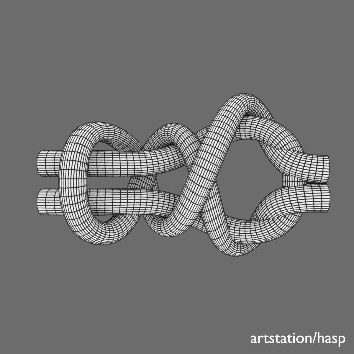 3D model double simple simon knot VR / AR / low-poly | CGTrader