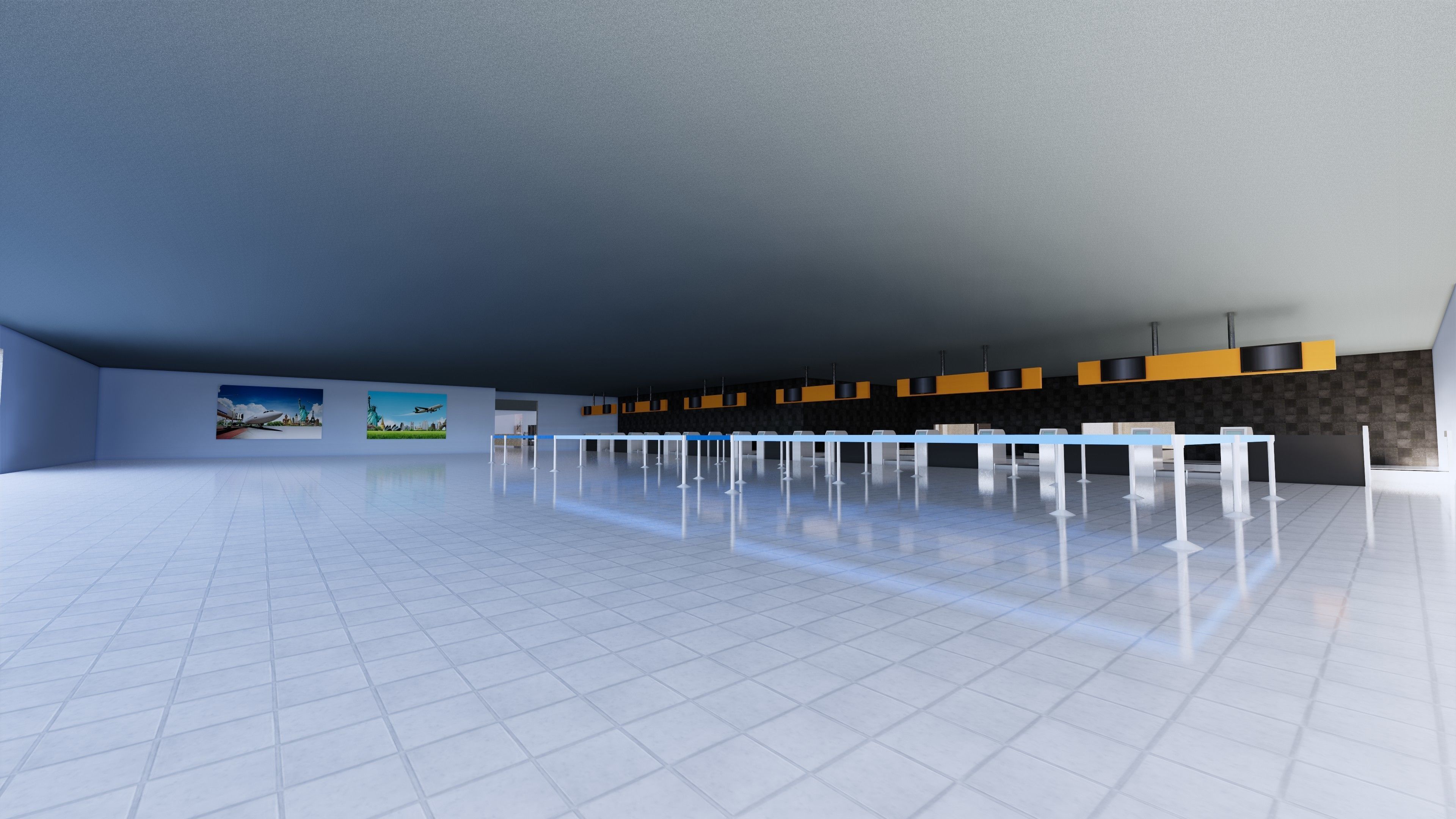 Airport Scene 3D model | CGTrader