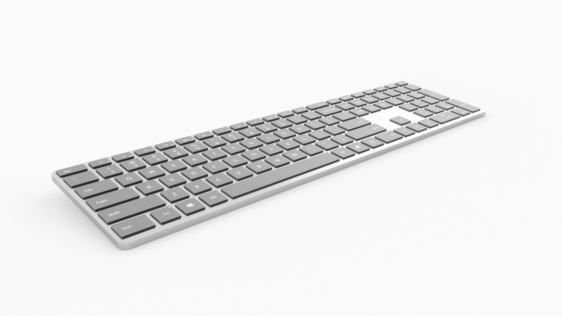 Microsoft Surface Keyboard - Silver 3D model | CGTrader