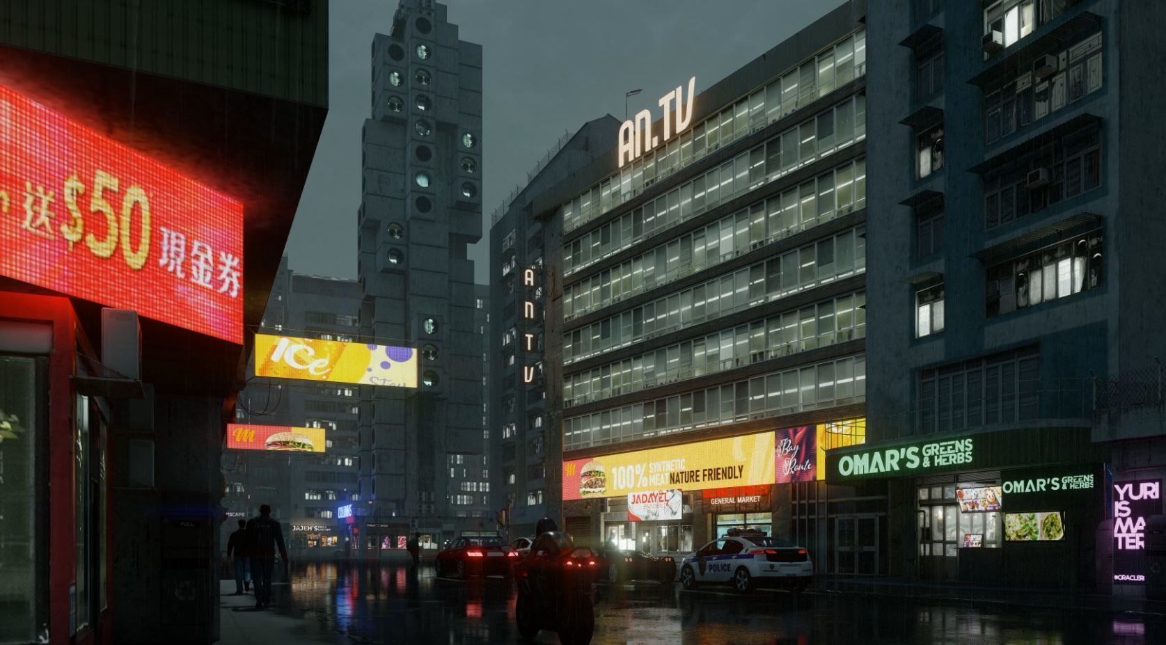 3D model Cyber City VR / AR / low-poly | CGTrader