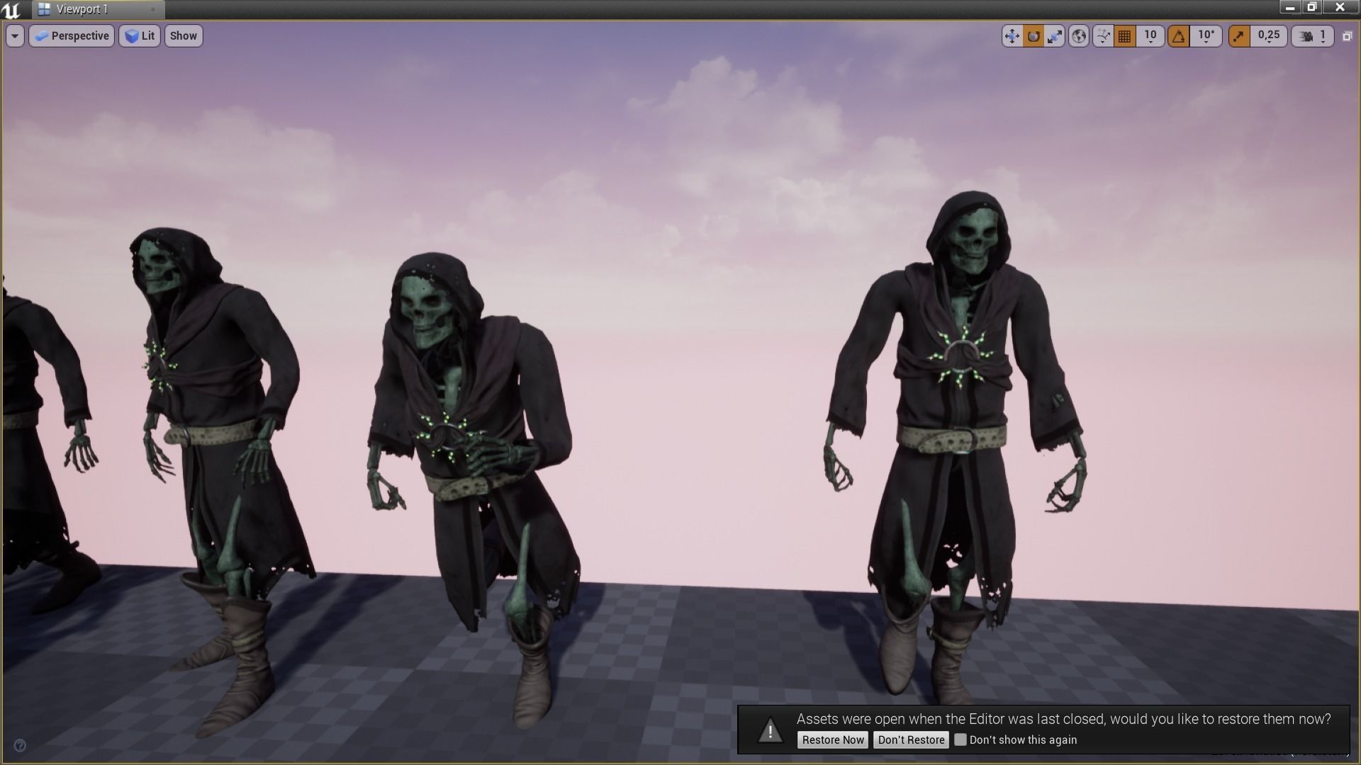 3D model Skeleton Wizard VR / AR / low-poly | CGTrader