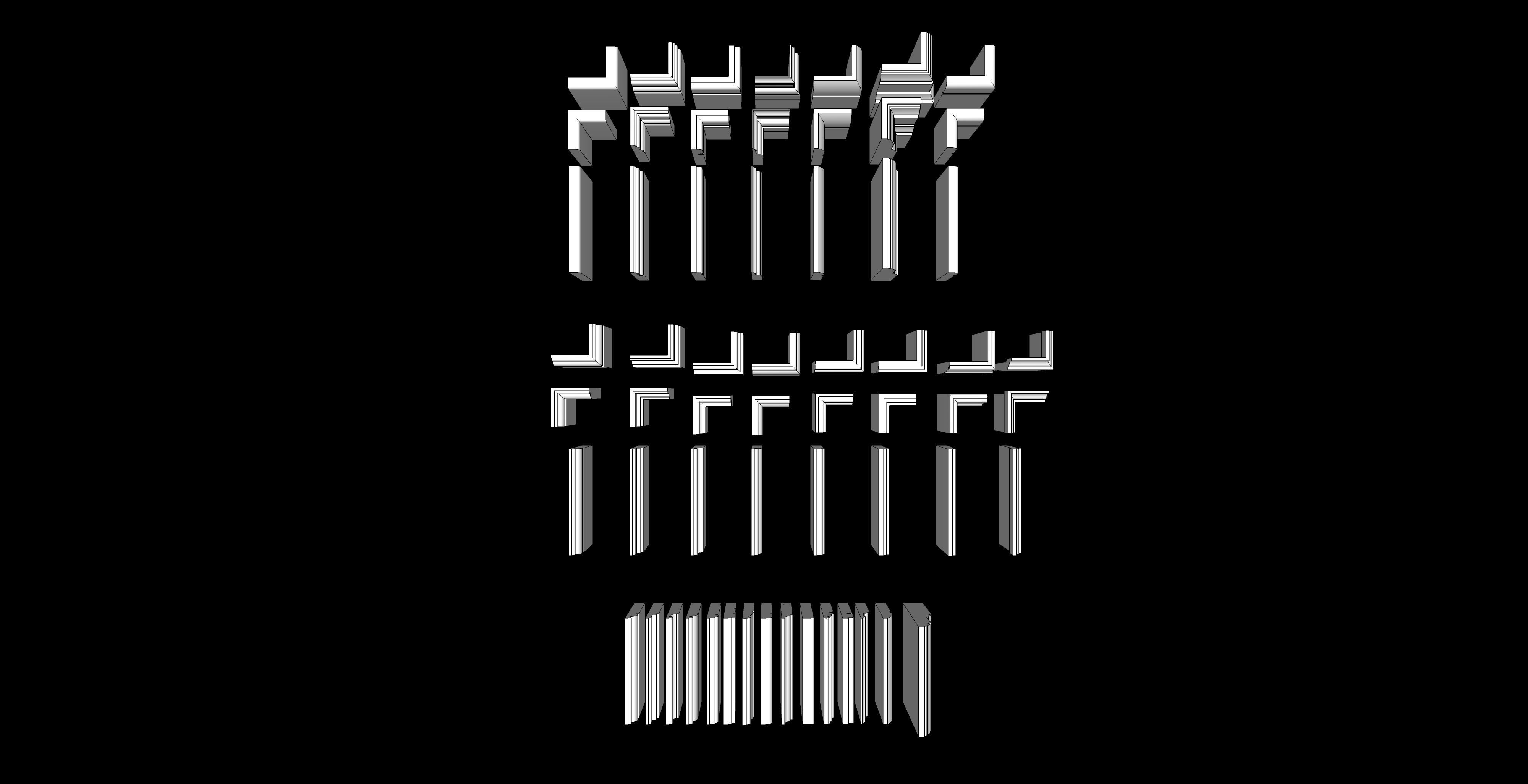 baseboard molding 3D model | CGTrader