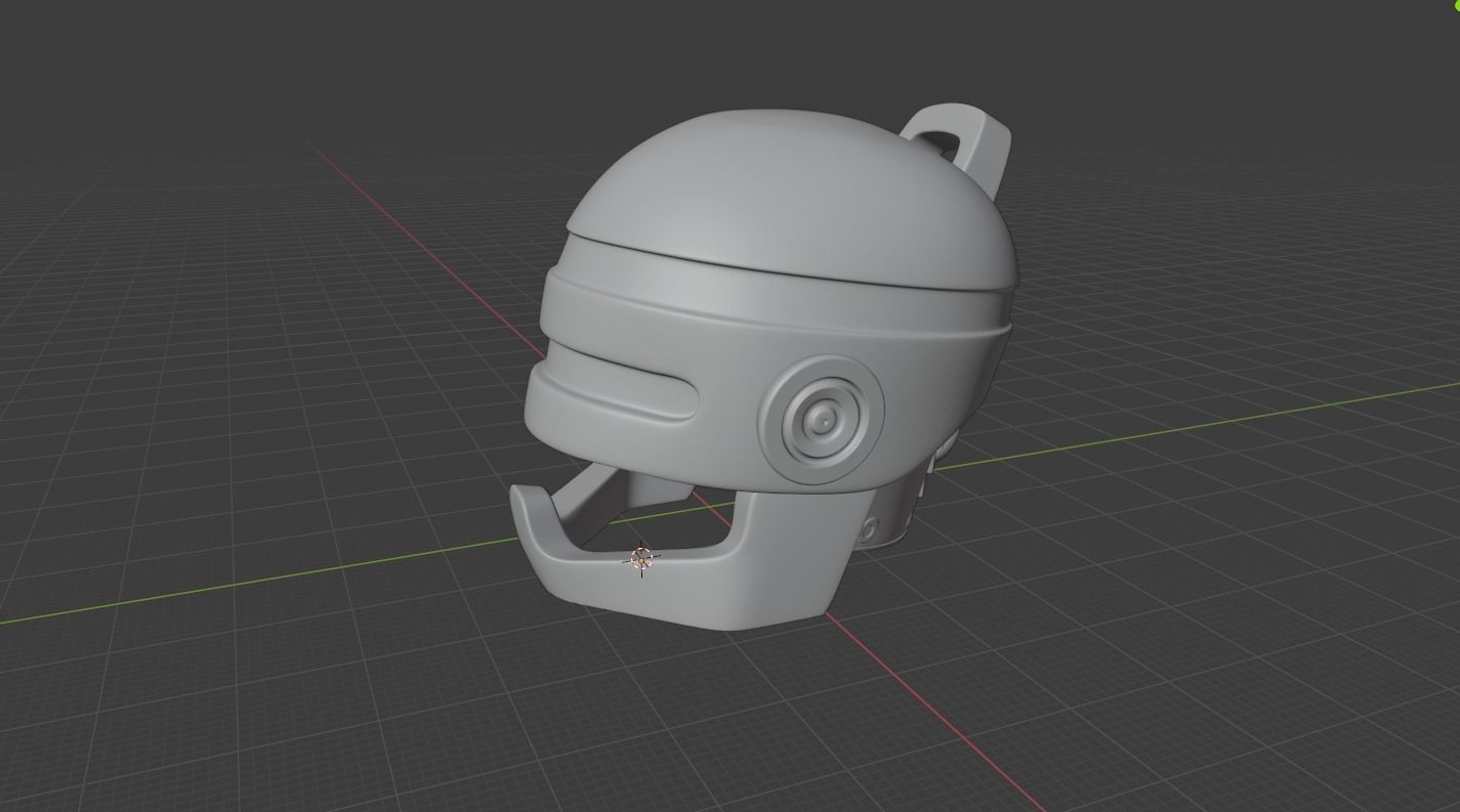 Robocop Helmet - Keychain - Pendant 3D model 3D printable | CGTrader