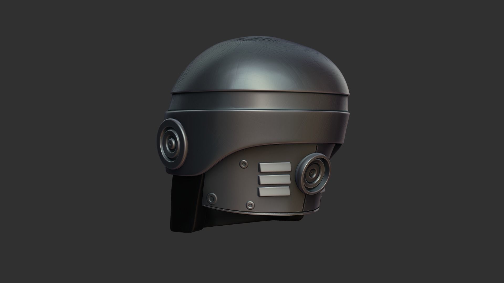 Robocop Helmet - Keychain - Pendant 3D model 3D printable | CGTrader