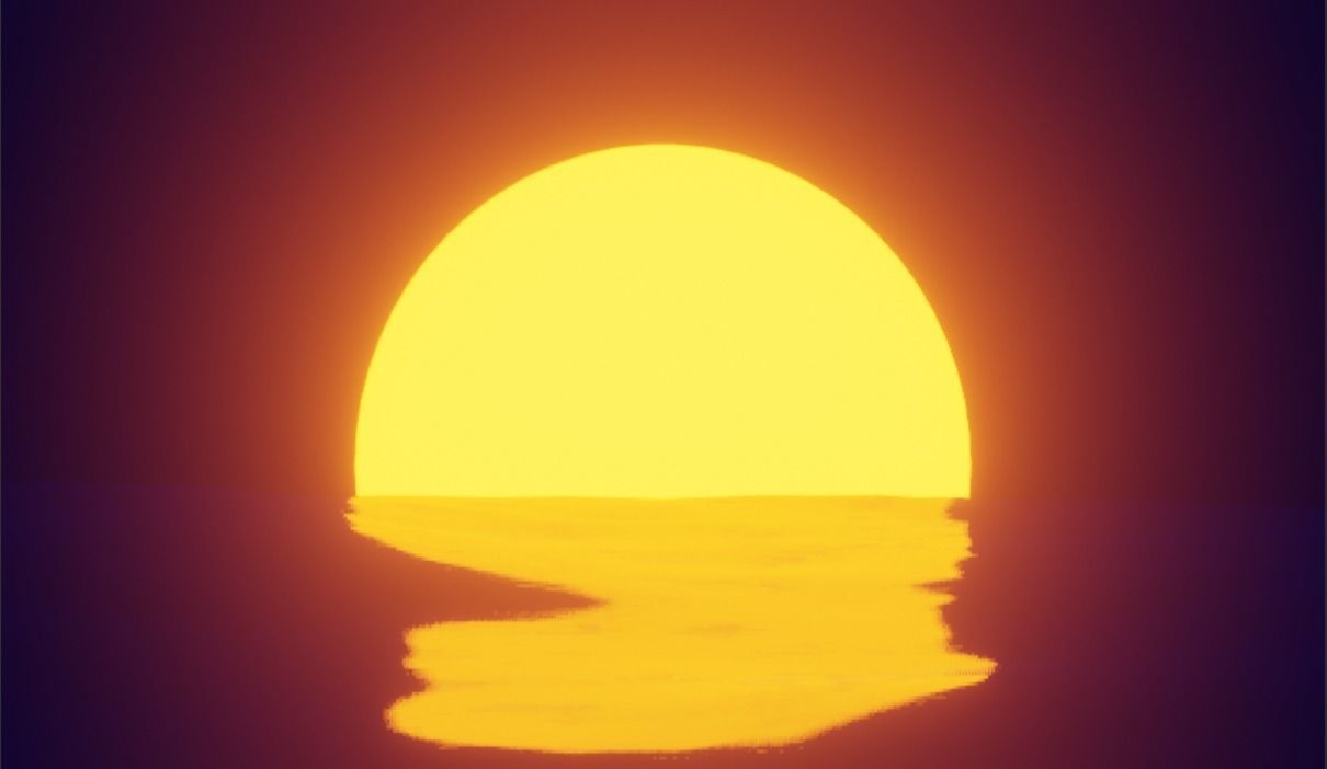 Satisfying Sunset 3D model animated | CGTrader
