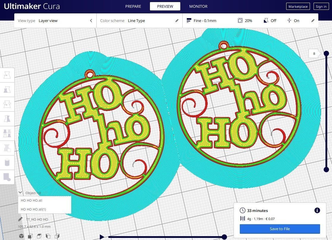christmas pack earring 3D model 3D printable | CGTrader