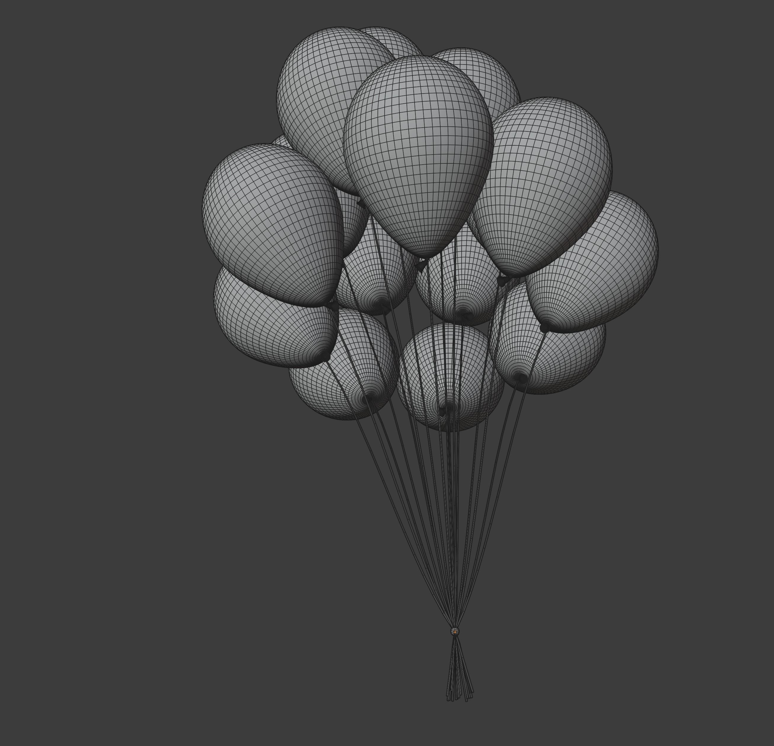 Party Balloons 3D model | CGTrader