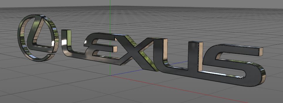 Logo Lexus free 3D model | CGTrader
