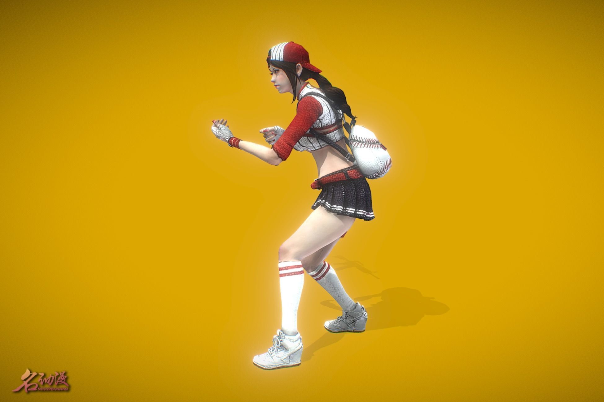 3D model Battle Royale Cheerleader VR / AR / low-poly | CGTrader