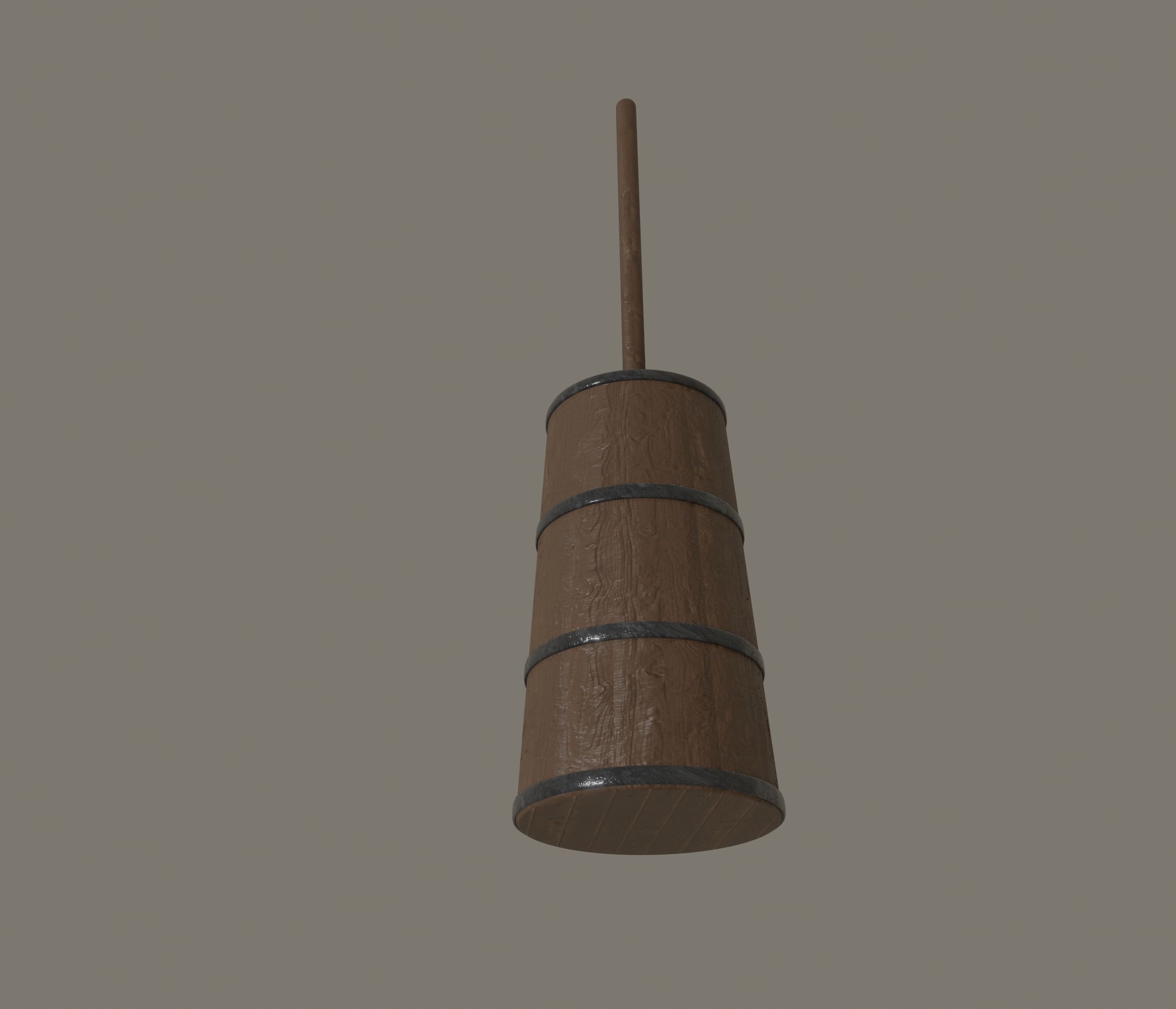 Butter Churn 3D model rigged | CGTrader
