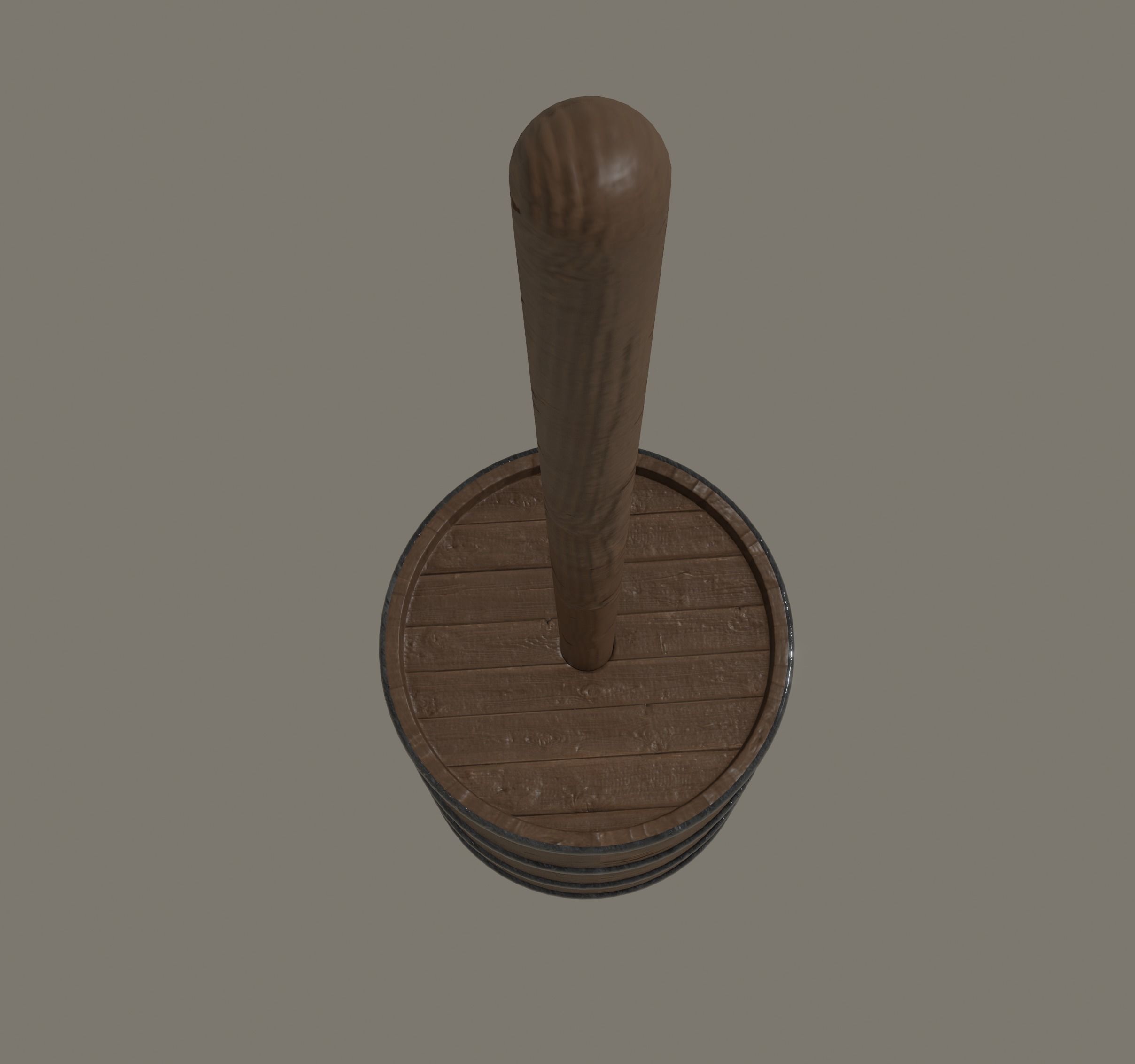 Butter Churn 3D model rigged | CGTrader