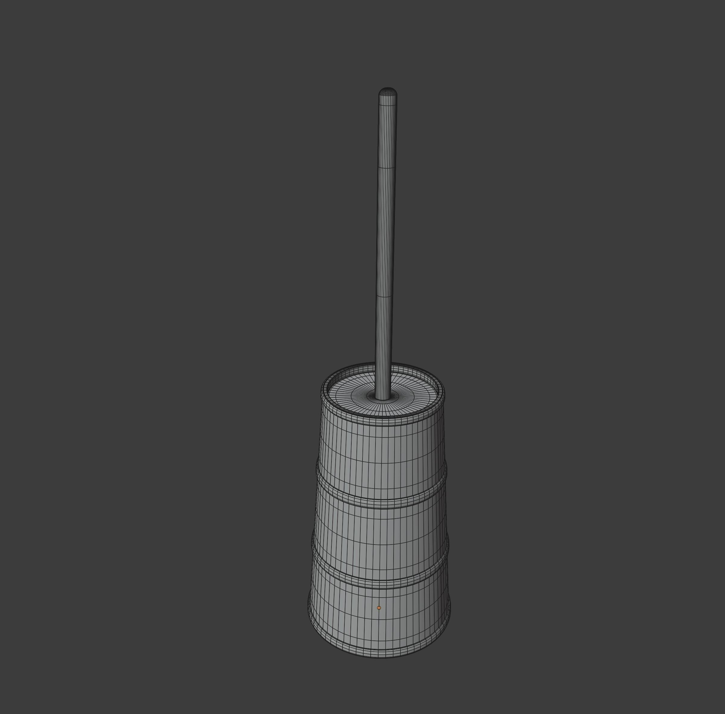 Butter Churn 3D model rigged | CGTrader