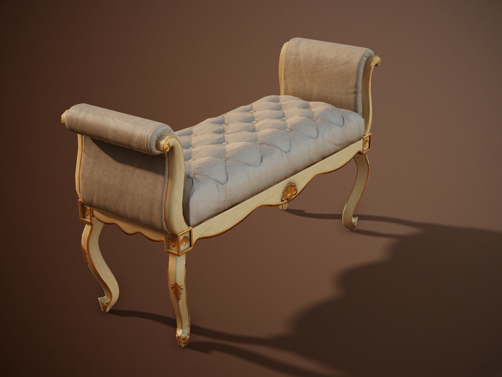 3D model Luxury classical Bench PBR VR / AR / low-poly | CGTrader