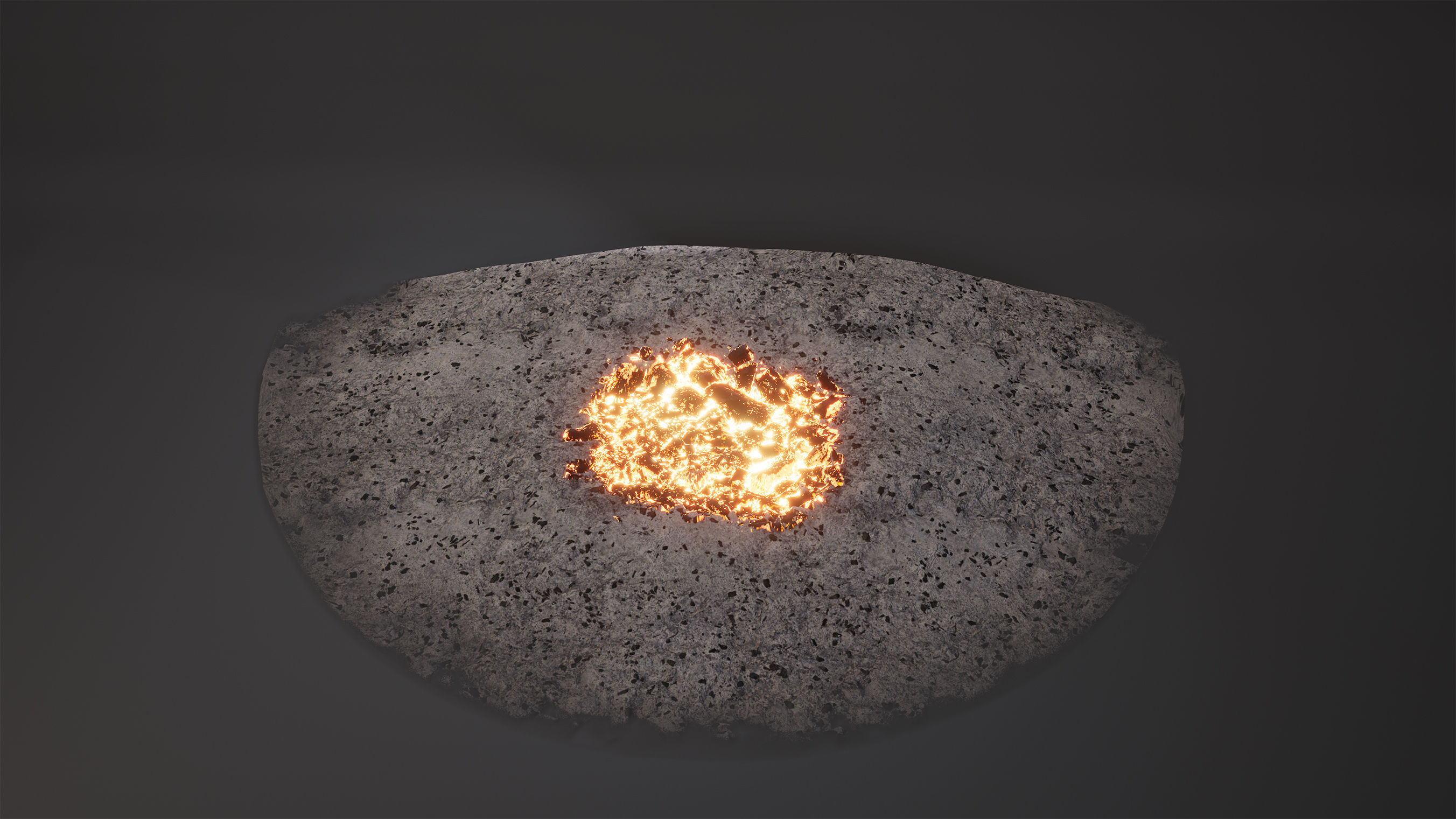 3D model Fireplace Ash Game-Ready VR / AR / low-poly | CGTrader