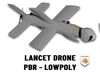 3D model ZALA Lancet UAV Drone VR / AR / low-poly | CGTrader