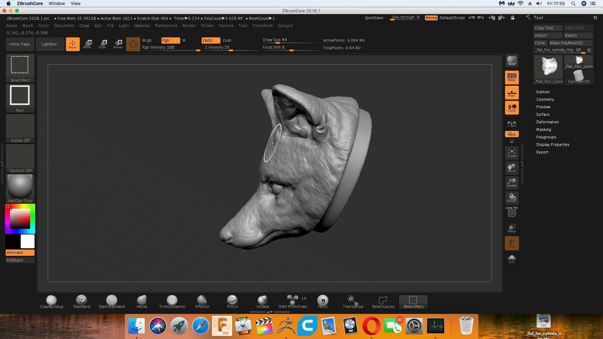 fox head free 3D model 3D printable | CGTrader