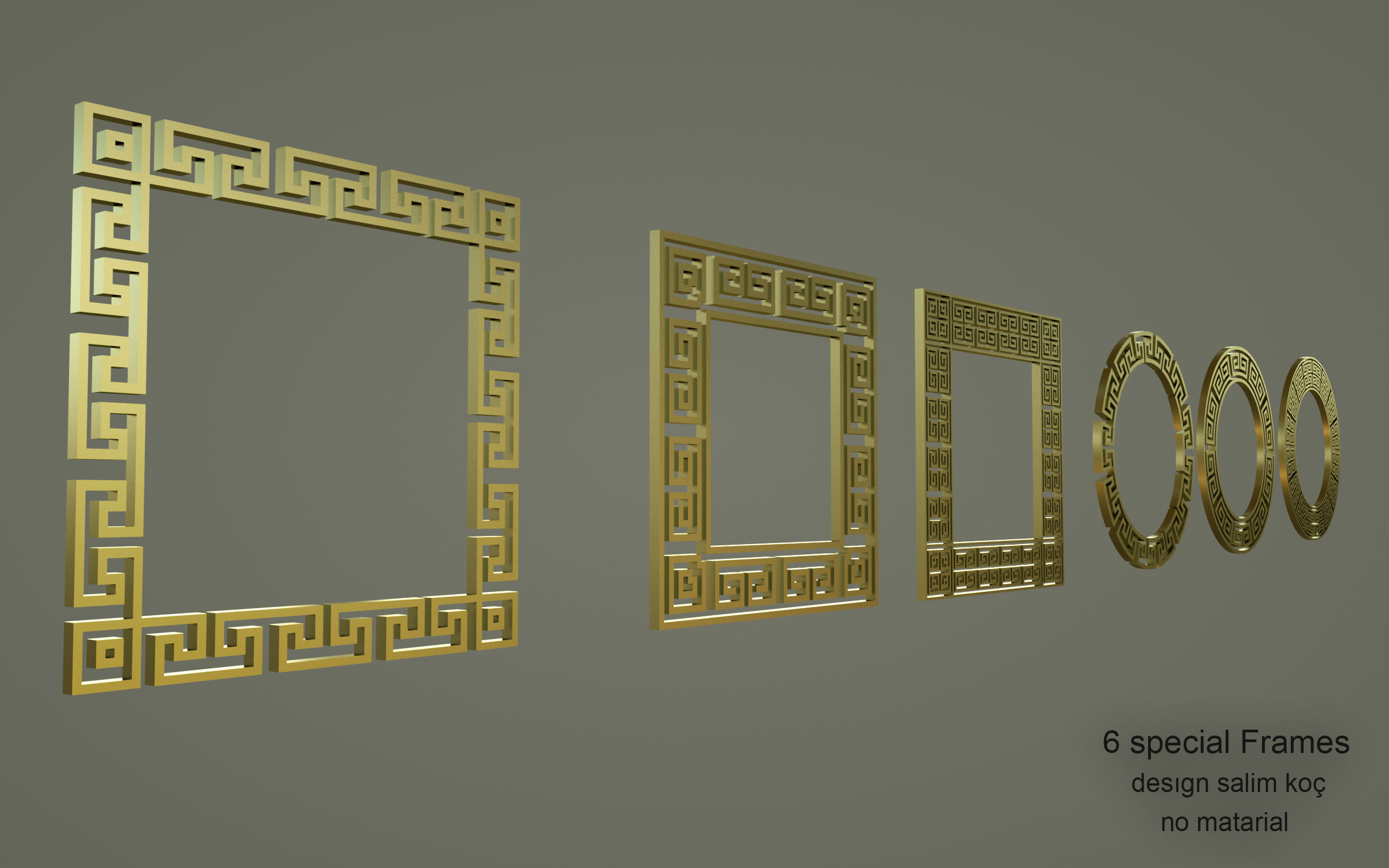 special frames 3D model | CGTrader