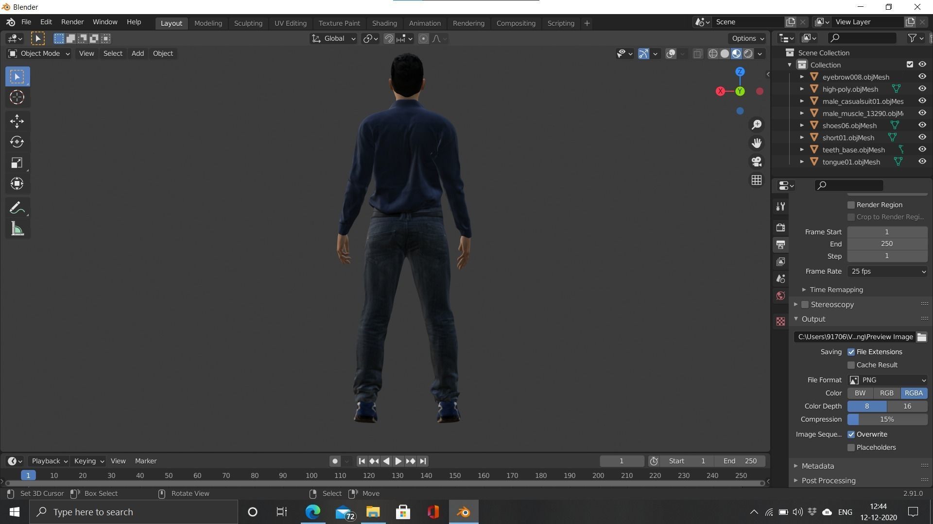 3D Male Model character 3D model 3D printable | CGTrader