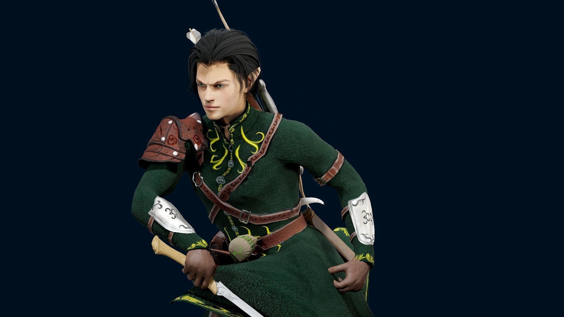 3D model Wood elf Low-poly 3D model VR / AR / low-poly rigged | CGTrader