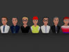 3D model Nine VR male characters avatar VR / AR / low-poly | CGTrader