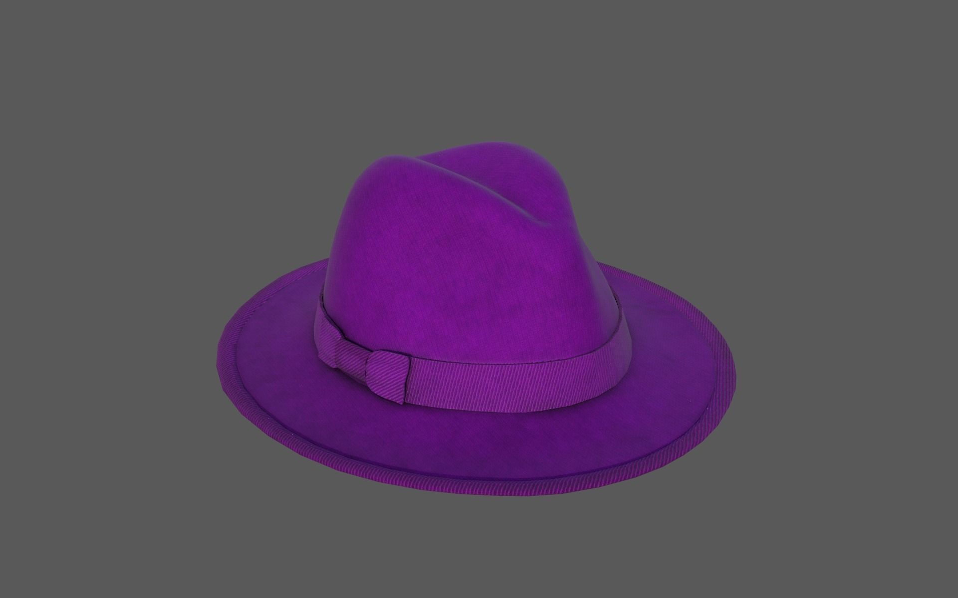 3D model Fedora Hat VR / AR / low-poly | CGTrader