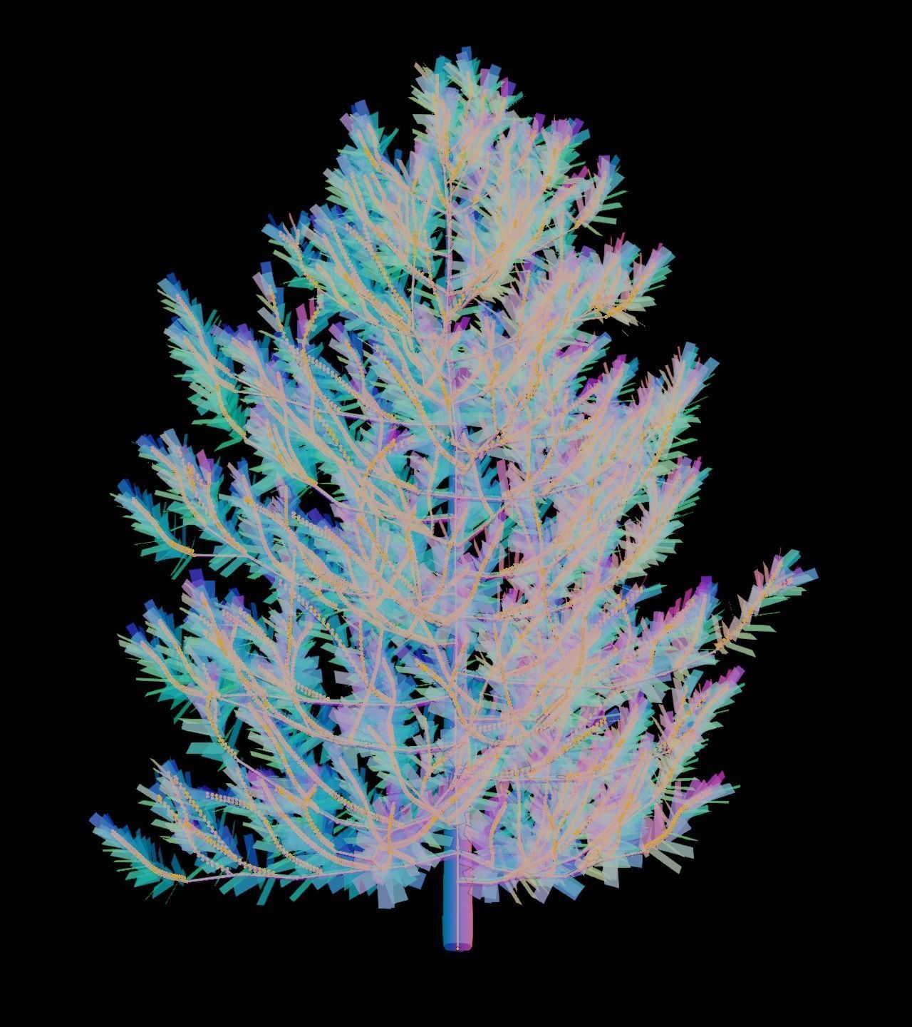 Spruce Tree Animated and Rigged 3D model animated rigged | CGTrader