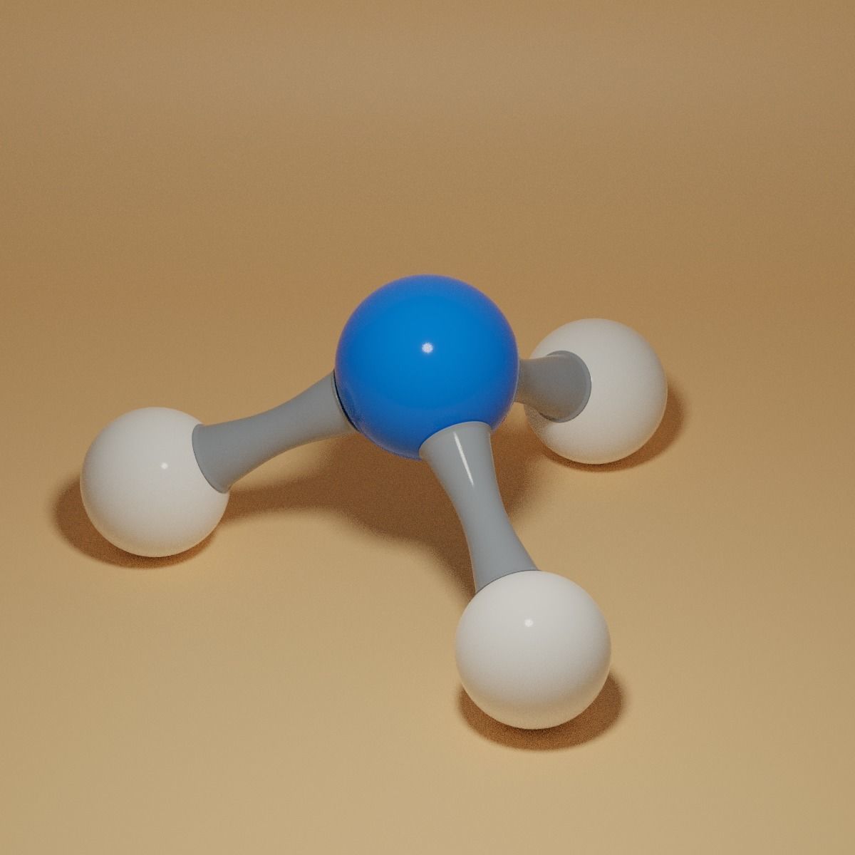 3D model Ammonia Molecule NH3 VR / AR / low-poly | CGTrader