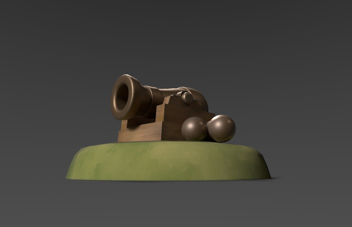 3D model Simple game-ready Cannon VR / AR / low-poly | CGTrader