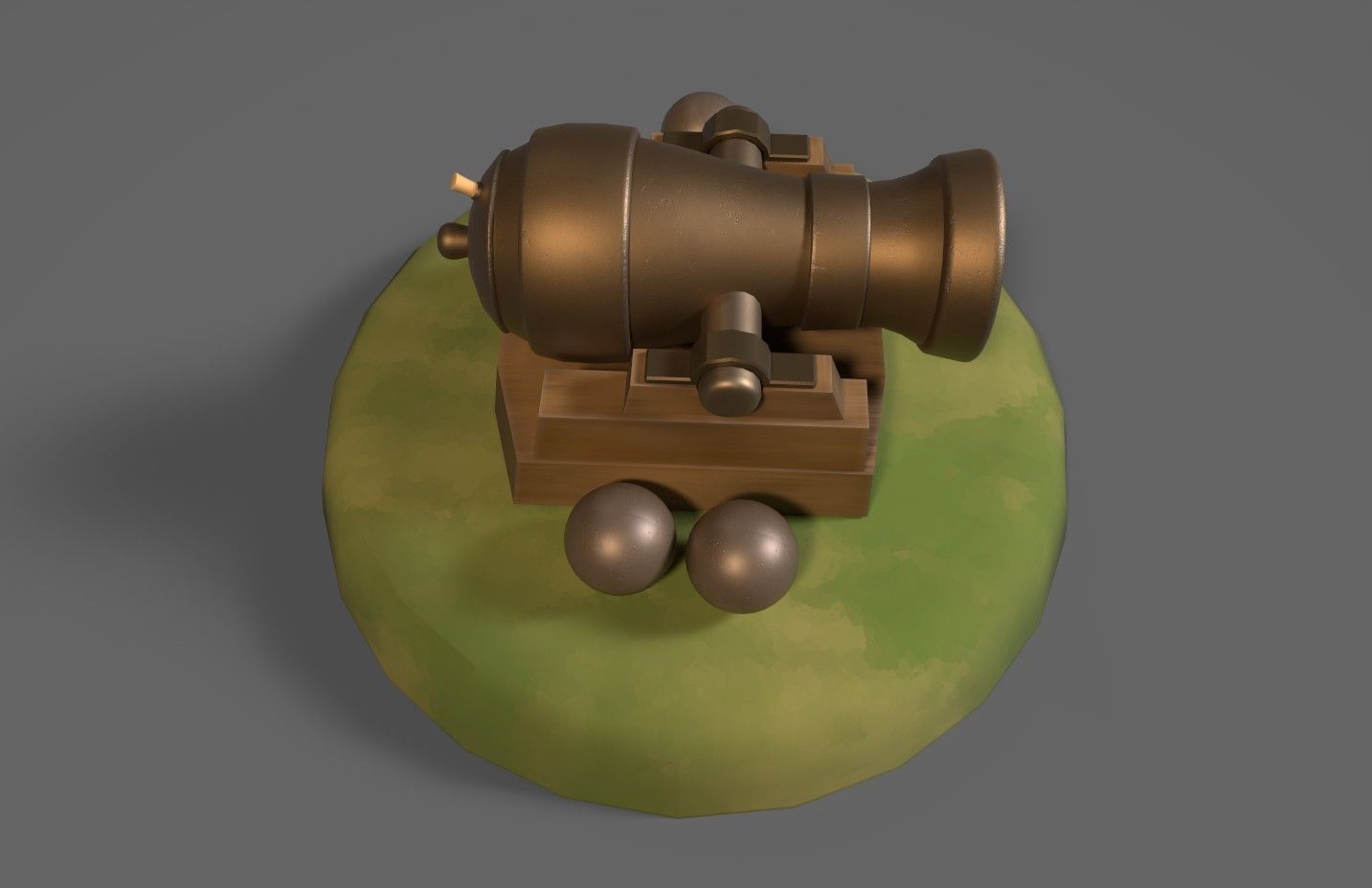 3D model Simple game-ready Cannon VR / AR / low-poly | CGTrader