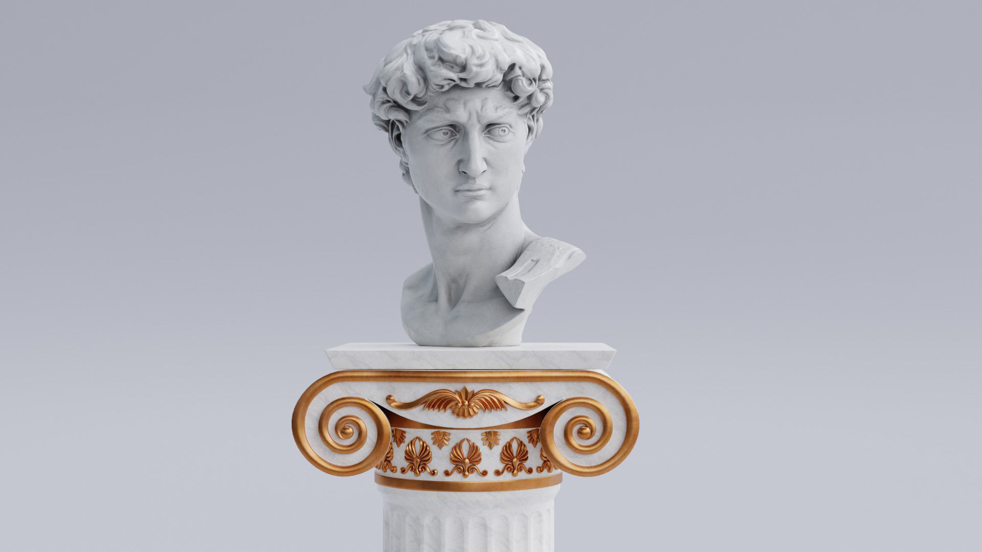 Head of David 3D model | CGTrader