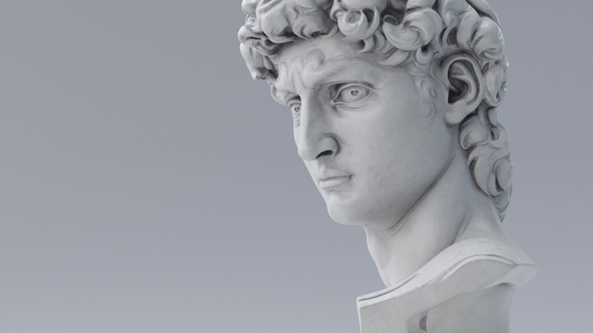 Head of David 3D model | CGTrader